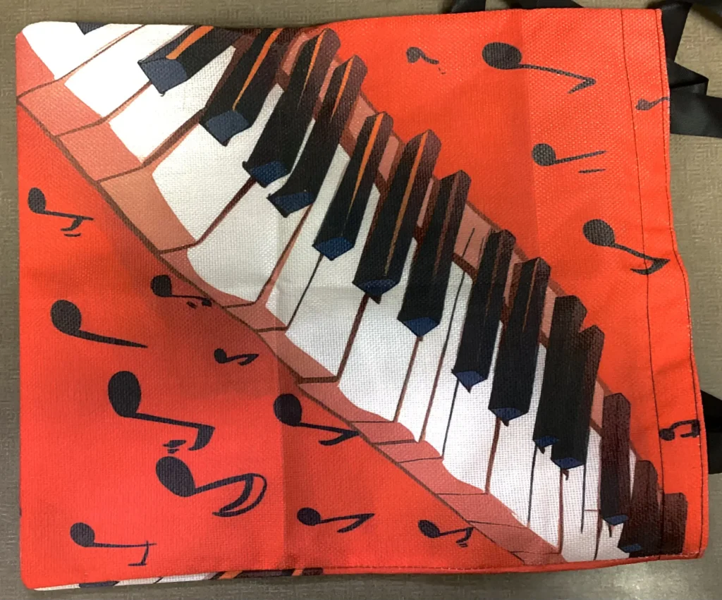 Red Piano Tote Bag - Mount Pleasant Music Studio